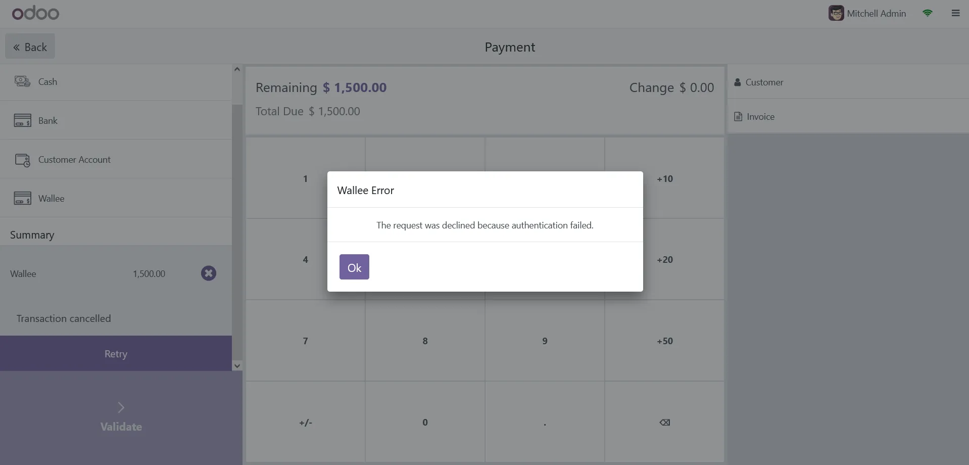 Smooth Payments with Wallee POS Payment Terminal Odoo Plugin
